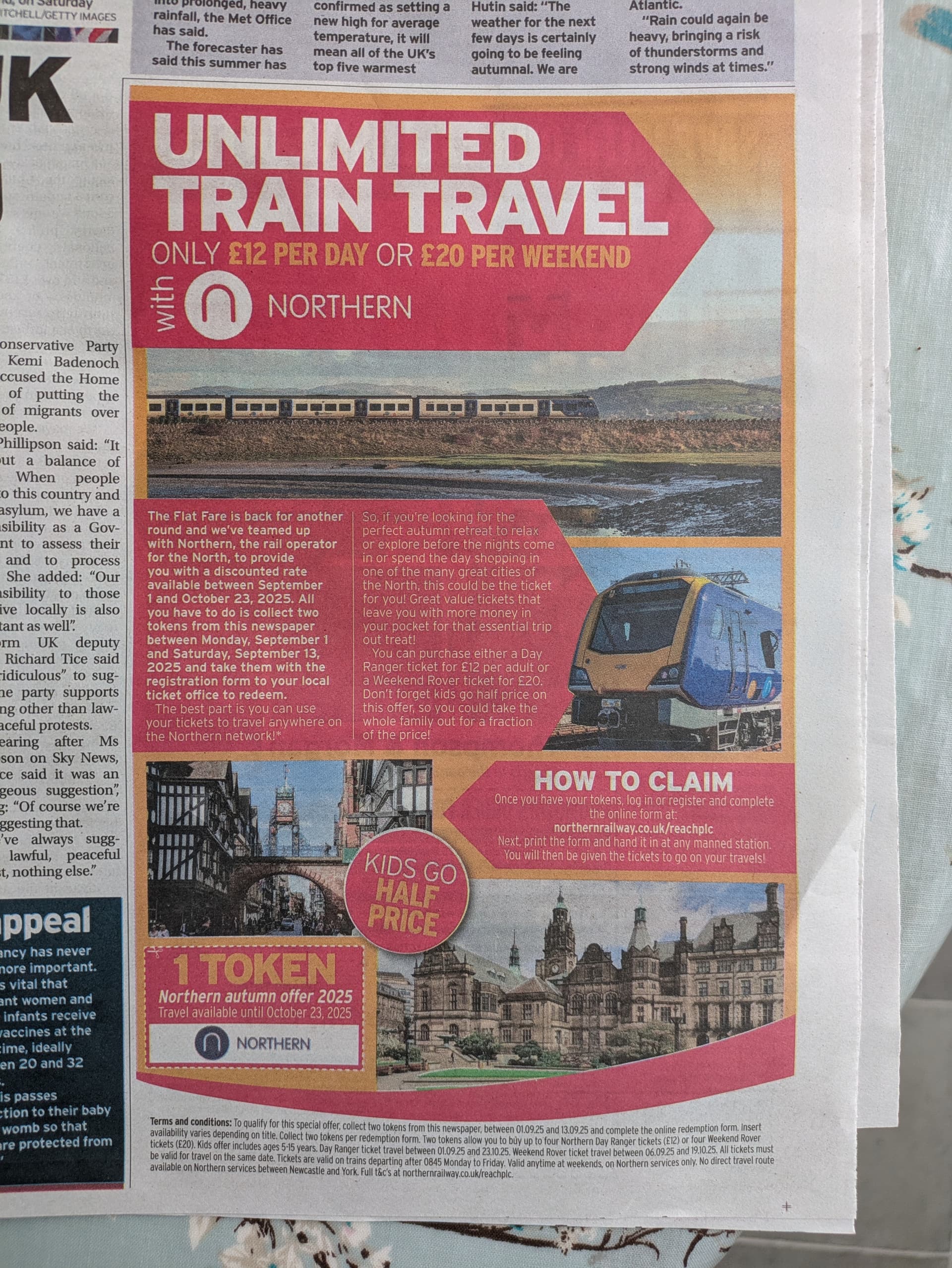 Northern Rail Offer - All About Walsall - UpTheSaddlers Forum